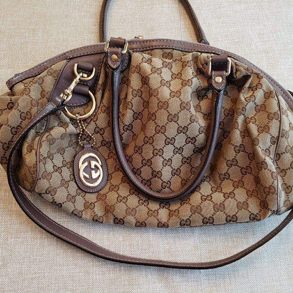 Gucci | Bags | Gucci Monogram Satchel In Lavender | Poshmark